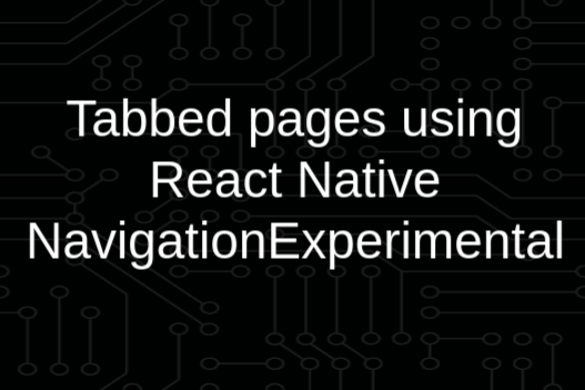 Tabbed pages using React Native NavigationExperimental | Hiddentao Labs